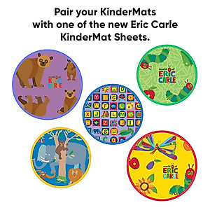 CASE Pack of 12 KinderMat, 1" Thick, 45" x 19" x 1", Red/Blue, 100% Made in USA