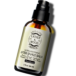 Best After-shave Balm, Sandalwood Scent, Premium Aftershave Lotion, Soothes and Moisturizes Face after shaving, Does Not Dry The Skin, Eliminates Razor Burn For A Silky Smooth Finish …