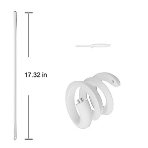 HOLACA Flexible Twist Security Camera Mount, Compatible with Wyze Cam Outdoor Camera, Arlo Essential, Arlo Pro 5s Pro 4 Pro 3 Pro 2, Arlo Ultra, Roelink Argus, Motorola Baby Monitor,2-Pack (White)