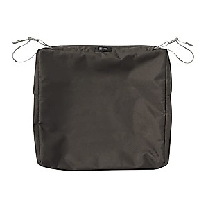 Classic Accessories Ravenna Water-Resistant 17 x 15 x 2 Inch Patio Seat Cushion, Espresso