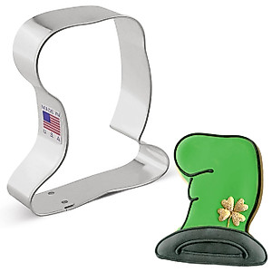 Leprechaun St. Patrick's Day Hat Cookie Cutter, 3.5" Made in USA by Ann Clark