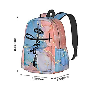 Christian Jesus Cross School Laptop Backpacks For Women Men Computer Book Bag Travel Hiking Camping Daypack Aesthetic Backpack 4th of july