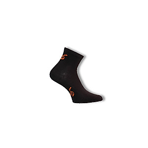 Eurosocks Marathon Cool Quarter Socks, Black, Large