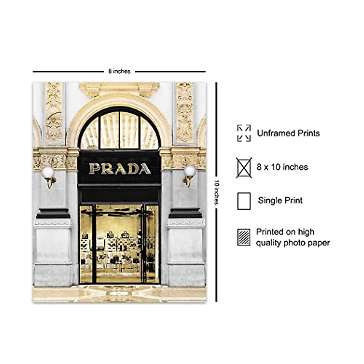 Photo of Prada Store - Glam Living Room Decor - Luxury Wall Decor - Designer Wall Decor - Fashion Wall Art - Glamour Wall Art - High Fashion - Fashion Design - Bling Wall Decor - Luxury Gift