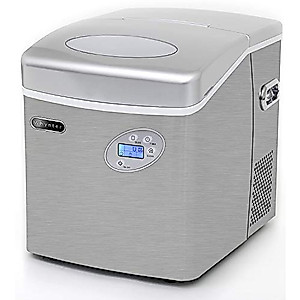 Whynter IMC-491DC Portable 49lb Capacity Stainless Steel with Water Connection Ice Makers, One Size