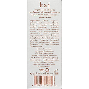 kai Perfume Oil. Rose, gardenia wrapped in white exotic flowers, layered with rose absolute. eau de perfume roll-on oil 1/8 fl oz., vegan, cruelty free, made in the usa