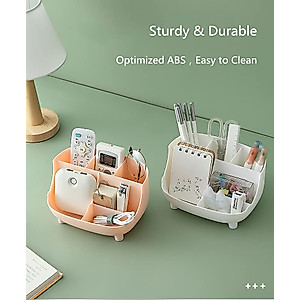 Stylish Pig Pen Holder, Office Desk Organizer,Desktop Stationary Organizerfor Boys,Kids,Pencil Containers with Mobile Phone Holders,Dark Blue