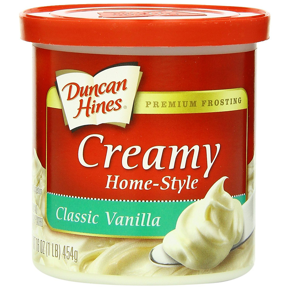 Duncan Hines Creamy Vanilla Flavored Frosting, 16 OZ Can of Dessert and Cake Frosting (8 Pack)