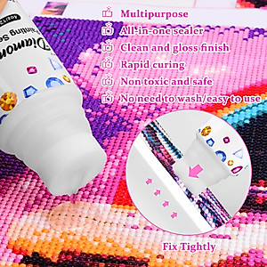 Diamond Painting Sealer 120ML, 5D Diamond Painting Glue for Permanent Hold & Shine Effect (4 OZ)