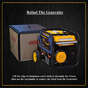 GENSHED Generator Shed - Generator covers while running & Generator Enclosure for Storage. Running Cover for both Inverter & Gas Generator From 2.5K to 15K. (GCE)