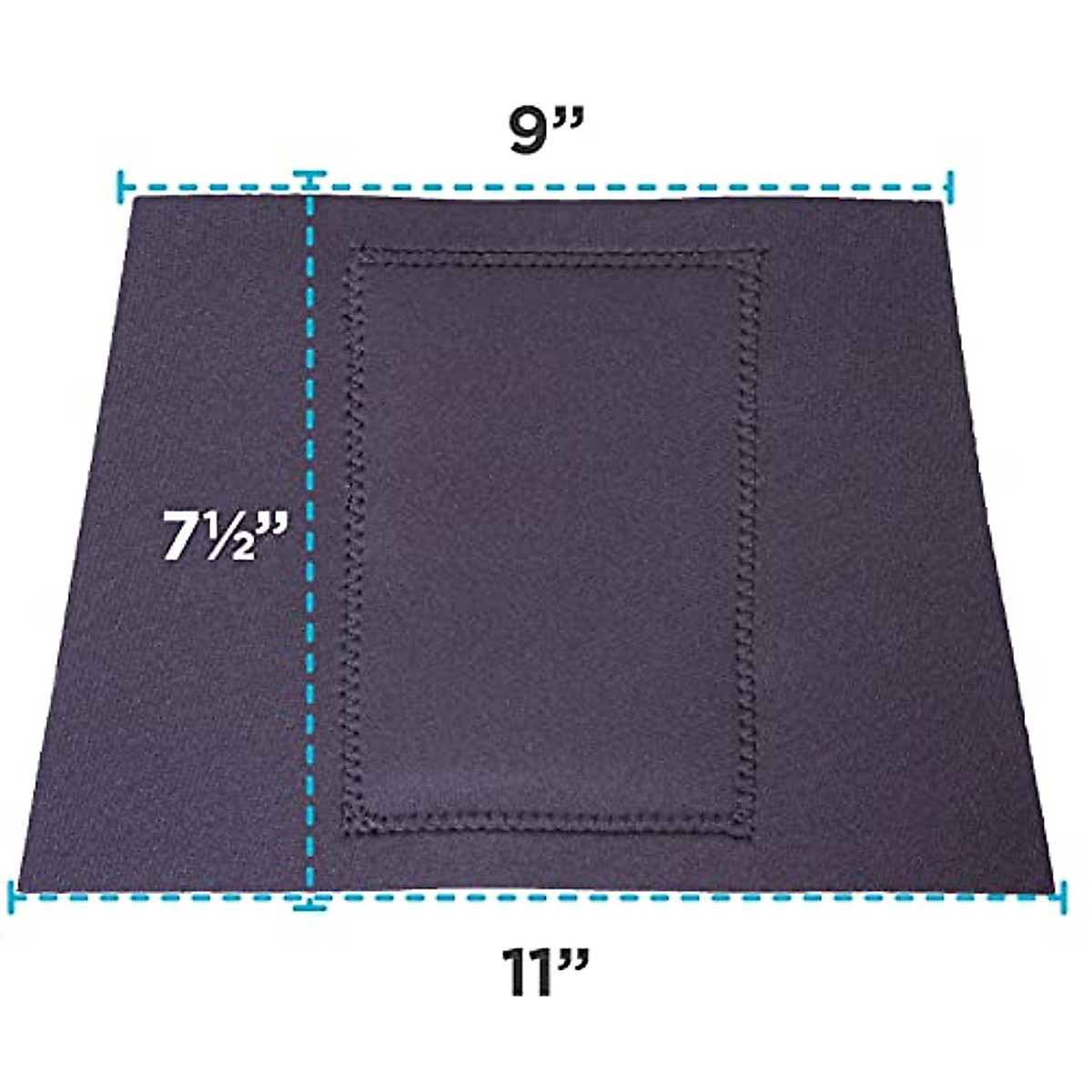 BraceAbility Neoprene Foam Pressure Pad Insert for Back Brace | Soft & Comfortable Lumbar Padding for Low & Mid Back Support and Targeted Pain Relief (One Size)