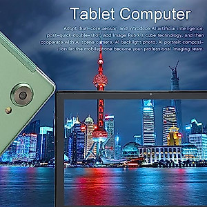 fannay Tablet PC, 10.1 Inch 2-in-1 Tablet Fast Charge 8GB 256GB 8 Core CPU 100‑240V for Android 12 for Entertainment Clear Dual Speakers with Keyboard (US Plug)
