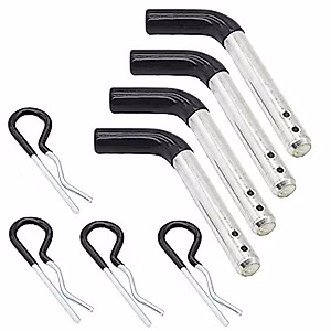 X-Haibei Trailer Towing Hitch Pin and Clip 5/8 inch Diameter fit 2 inch Receiver 4 Pack