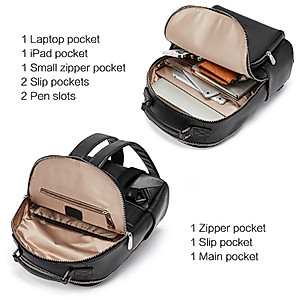 BOSTANTEN 20 inch Carry On Luggage Airline Approved ＆ Genuine Leather 15.6 inch Laptop Backpack Casual Backpack Travel Bag