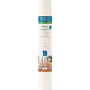 Cricut Premium Vinyl - Permanent, 12” x 48” Adhesive Decal Roll - Frosted Opaque