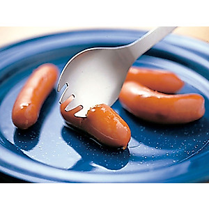 Snow Peak Titanium Spork - Lightweight Titanium Cutlery for Camping & Hiking - Compact & Portable Utensil for Easy Packing - Durable Camping Cookware Accessories