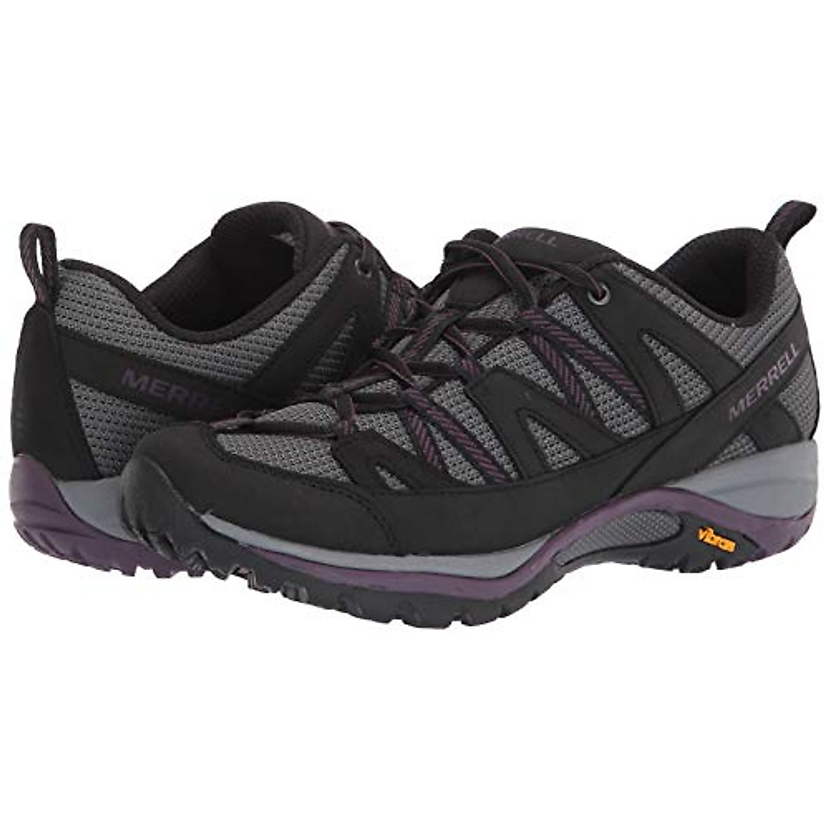 Merrell womens Siren Sport 3 Hiking Shoe, Black/Blackberry, 8.5 US