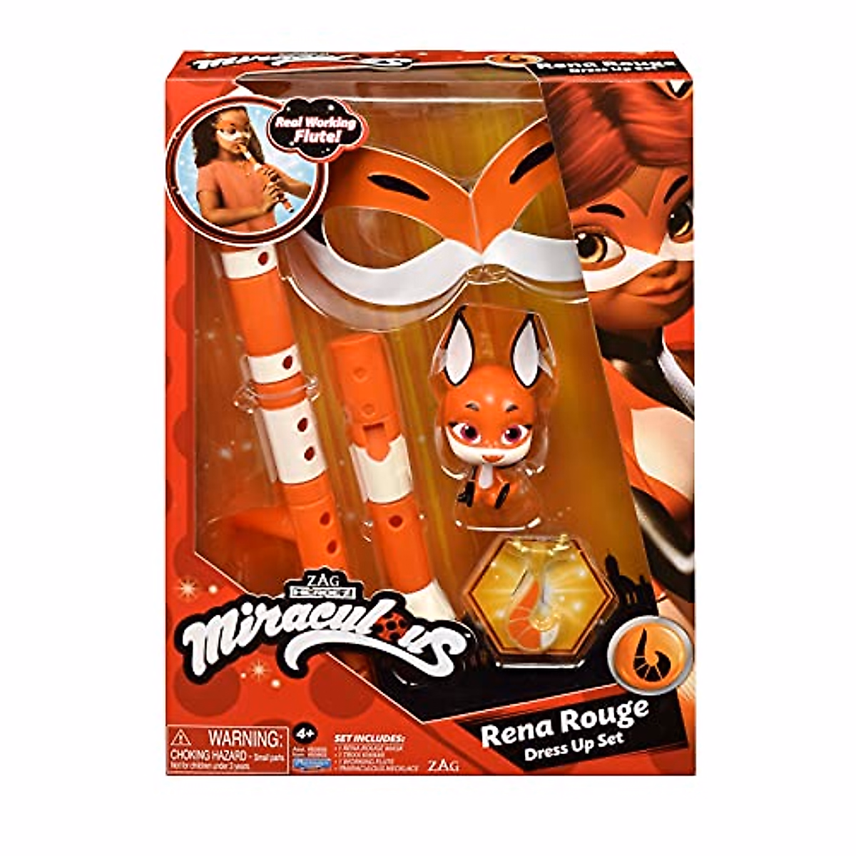 Miraculous: Tales Of Ladybug And Cat Noir Rena Rouge Role Play Set Rena Rouge Costume Kids Fancy Dress Set Mask And Accessories Ladybug Superhero Costumes For Girls And Boys