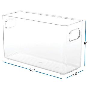 StorageBud Pantry Organization And Storage - Refrigerator Organizer Bins - Stackable Clear Fridge & Freezer Organizer - Great For Pantry, Storage, Fridge, Freezer