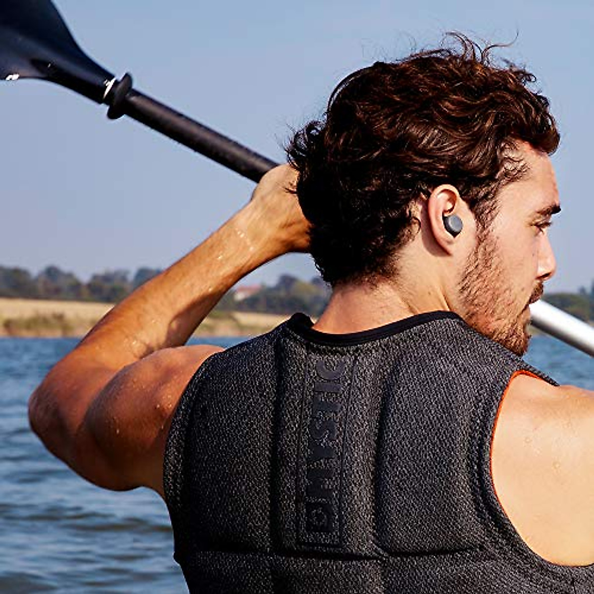 BoomPods Boombuds X True Wireless - Bluetooth Earbuds IPX 6 Water Resistant/Sweatproof Ergofit, Portable Magnetic Charging Case, Best Sports Earphones