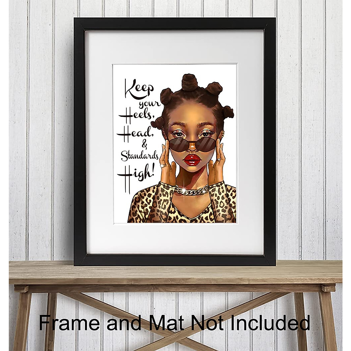 Black women Inspirational Wall Art & Decor - African Americans Inspiration Motivational poster - Black Art - African American Wall Art - Black Girl Magic - Positive Quotes Wall Decor Poster - UNFRAMED