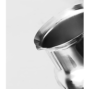 UEMIS Turkish Coffee Pot,Milk Warmer,Greek Coffee Pot, Hot Chocolate Pot, Butter Warmer,24 oz (700 ml) capacity，Stainless Steel Pot with lid