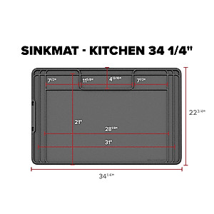 Weathertech SinkMat Waterproof Under The Sink Cabinet Protection Mat, 34 1/4 by 22 3/4 Inches, Tan