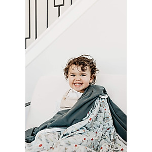 Copper Pearl Three-Layer Baby Blanket: Soft Baby Quilts for Boys and Girls | Breathable, Cozy, Toddler Blanket | Baby Quilt for Newborns | 46x46 Premium Polyester/Rayon | Trout