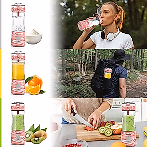 Wooshlend Portable Blender for Shakes and Smoothies with Snap-open BPA FREE silicon straw