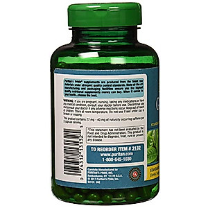 Puritans Pride Green Tea Standardized Extract 315 Mg Capsules, 200 Count
