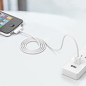 sarmert Apple Certified 30 Pin USB Charging Cable, UPoweradd 4.0ft USB Sync Charging Cord iPhone Compatible for 4 4s 3G 3GS iPad 1 2 3 iPod Touch Nano White (1 PCS)