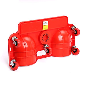 WINTOOLS Rolling Knee Creeper/Pads ABS High-Impact Frame with 5 Swivel Castors, Tool Tray Holder