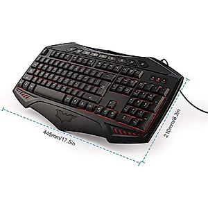 SANOXY Universal Backlit Multimedia Gaming Keyboard, Wired LED Game Keyboard