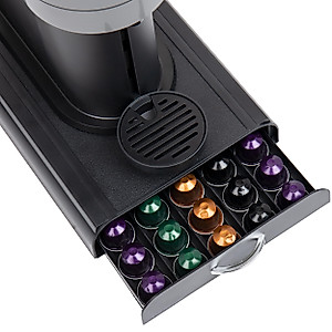 Mind Reader Coffee Pod Drawer Compatible with Nespresso Capsule, 9.21 x 15.94 x 2.36, Black