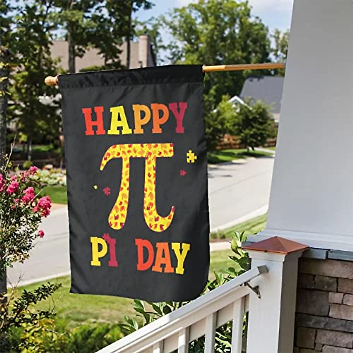 Funny Mathematical Happy Pi Day Garden Flag Perfect Decoration Yard 12x18 Inch Double Sided Outdoor Decoration Party Farmhouse Décor Banner