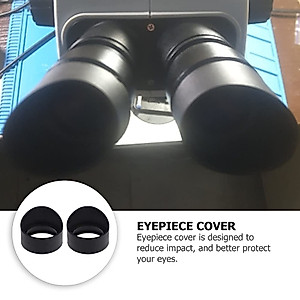 TEHAUX 2 pcs Soft Rubber Eyepiece Eye Shield 33mm Eye Guards Cups Eyepiece Covers for Binocular Microscope