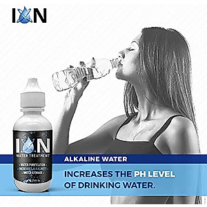Ion Alkaline Water Drops PH Booster & Water Treatment Drops | All Natural Ingredients