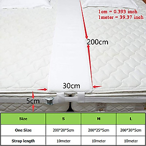 DoMyfit Bed Bridge Mattress Connector Twin to King Converter Kit Metal Bed Gap Filler Two Single Mattress Connector for Home Hotel