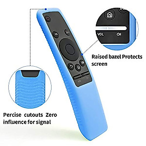 3 Pack Silicone Protective Case for Samsung Smart TV Remote Control BN59 Series Anti-Lost Shockproof Glowing Samsung tv Remote Cover Case Skin Sleeve Protector for Samsung Smart 4K Ultra HDTV Remote
