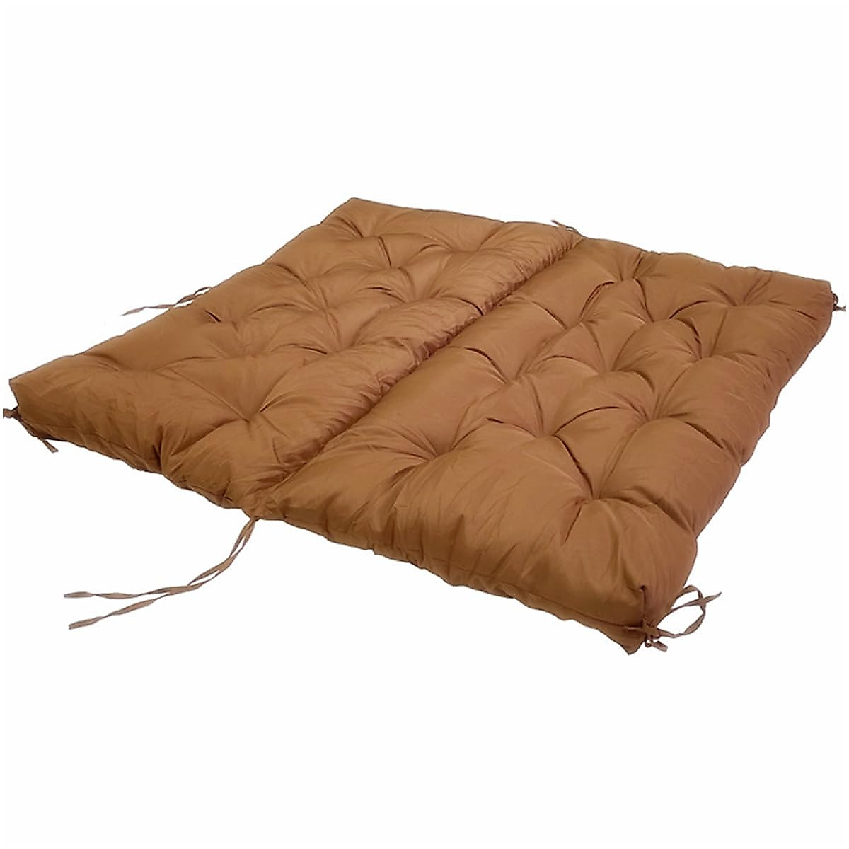 Matalde Outdoor Swing Cushions Swing Cushions 3 Seater Replacement with Backrest and Straps Waterproof Thicken 3" Outdoor Swing Cushions for Patio Garden Furniture Terrace-60x40 inches,Dark Brown