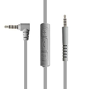 Amazon Basics Bose Quiet Comfort Replacement Inline Mic Remote Headphone Cable for Android Devices - Gray