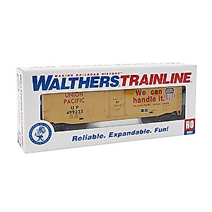 Walthers Trainline HO Scale Model 50' Plug-Door Boxcar with Metal Wheels Union Pacific