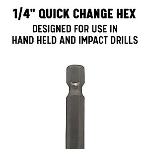 3/16" Quick Change Hex Shank High Speed Steel Drill Bit, KFDHEX Series (Pack of 12)