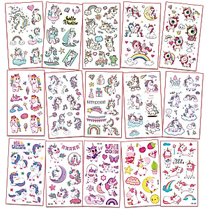 Metker kids temporary tattoo stickers spree, including all themes.