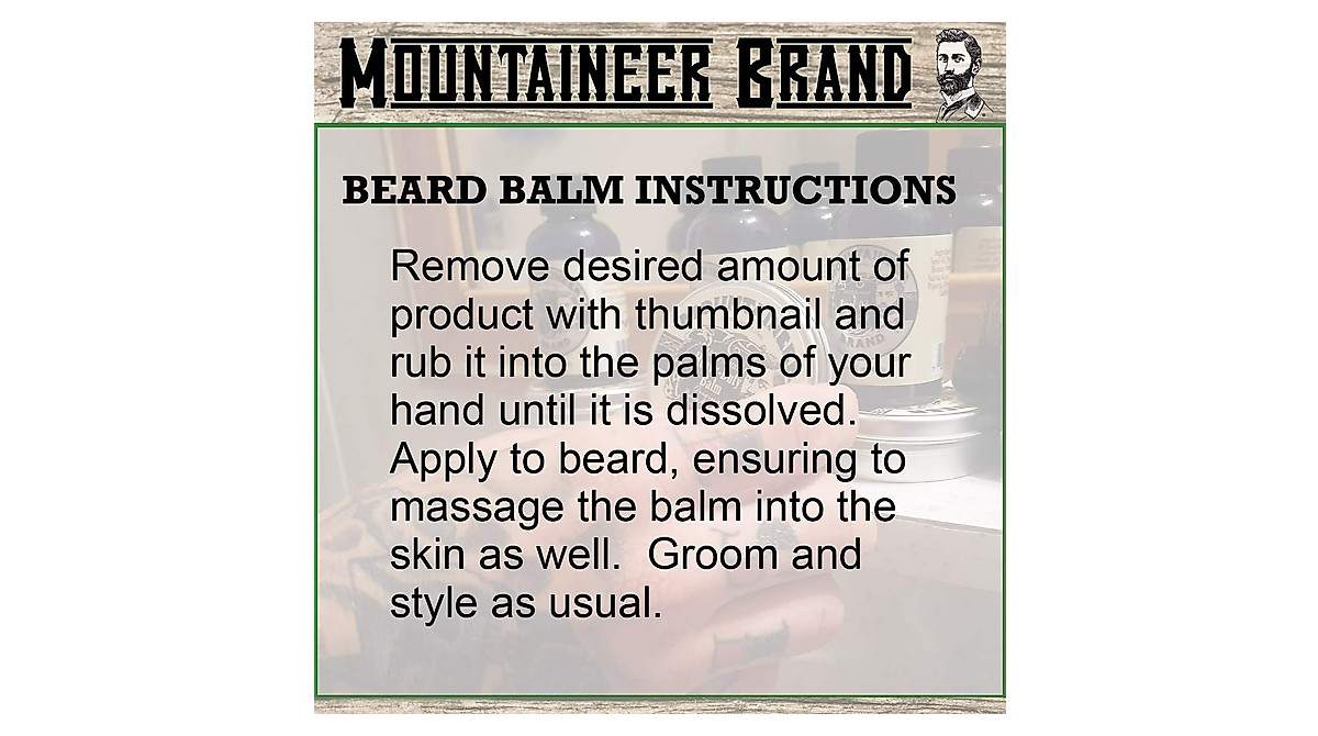 Mountaineer Heavy Duty Beard Balm for Men – Natural Styling & Conditioning