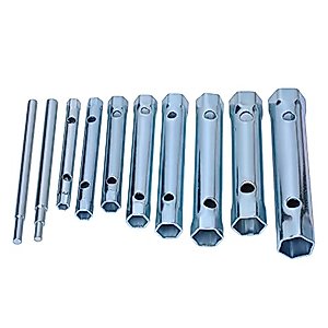 Dpwrrot 10Pcs Dual-Ended Wrench Socket Plumber Back Nut Tap Spark Plug Spanner Set Extended Spark Plug Wrench 6-22mm