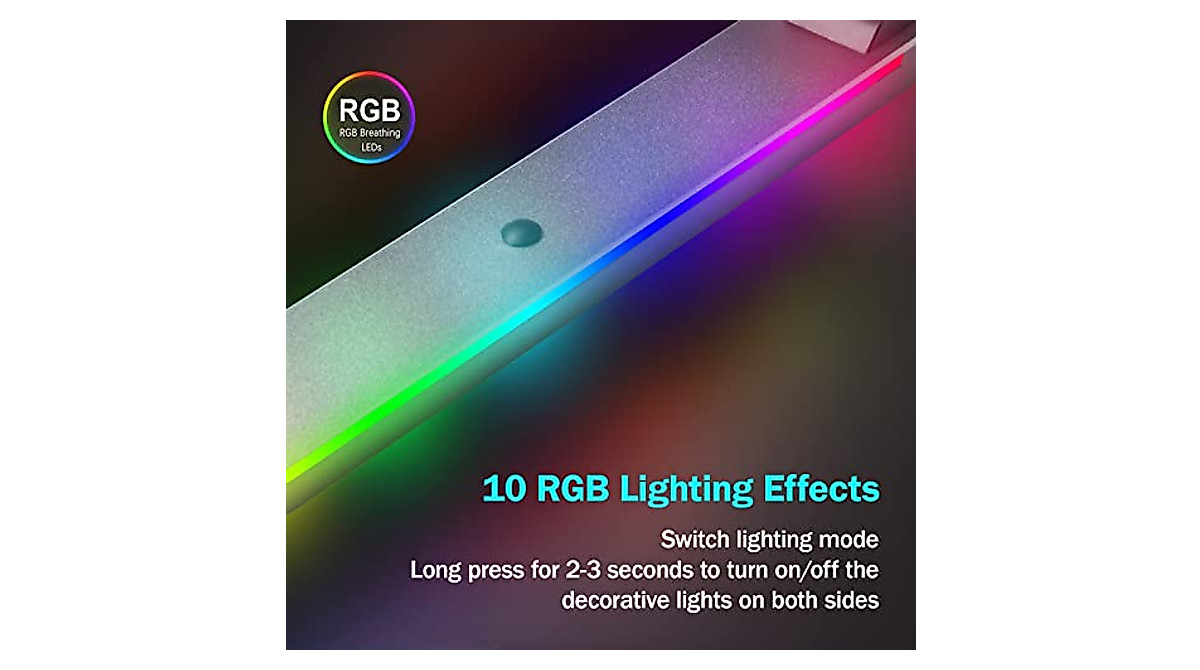 ESGAMING RGB Laptop Stand with 4 USB Ports & RGB Lighting