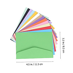 EXCEART 140 Pcs Postcard Envelope Invitation Cards Envelope Letter Envelopes Blank Greeting Cards Party Invitation Envelope Blank Cards Wedding Cards Simple Clamshell Folding Paper