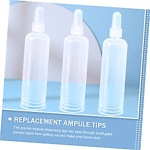 Beavorty 50pcs Ampoule set plastic ampule tips replacement ampule tips ampule dispensing tips applicator tips caps plastic bottle cutter ampule applicator tips bottle tips mini box cover