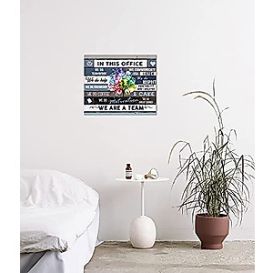 Inspirational Wall Art For Office Motivational Quotes Wall Decor We Are A Team Framed Canvas Wall Art Modern Office Wall Decor Office Size , 24x20 Inch